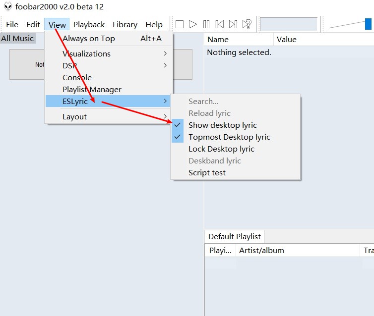 foobar2000歌词插件使用方法！